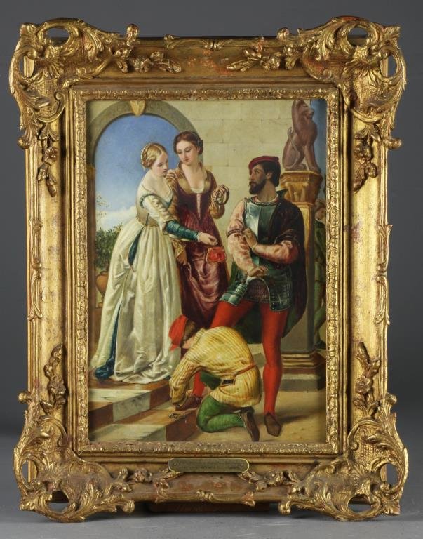 A Henry O'Neill Oil Painting on Board