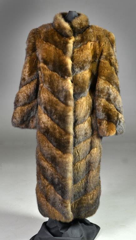 Jacobson's New Zealand Possum Full Length Fur Coat