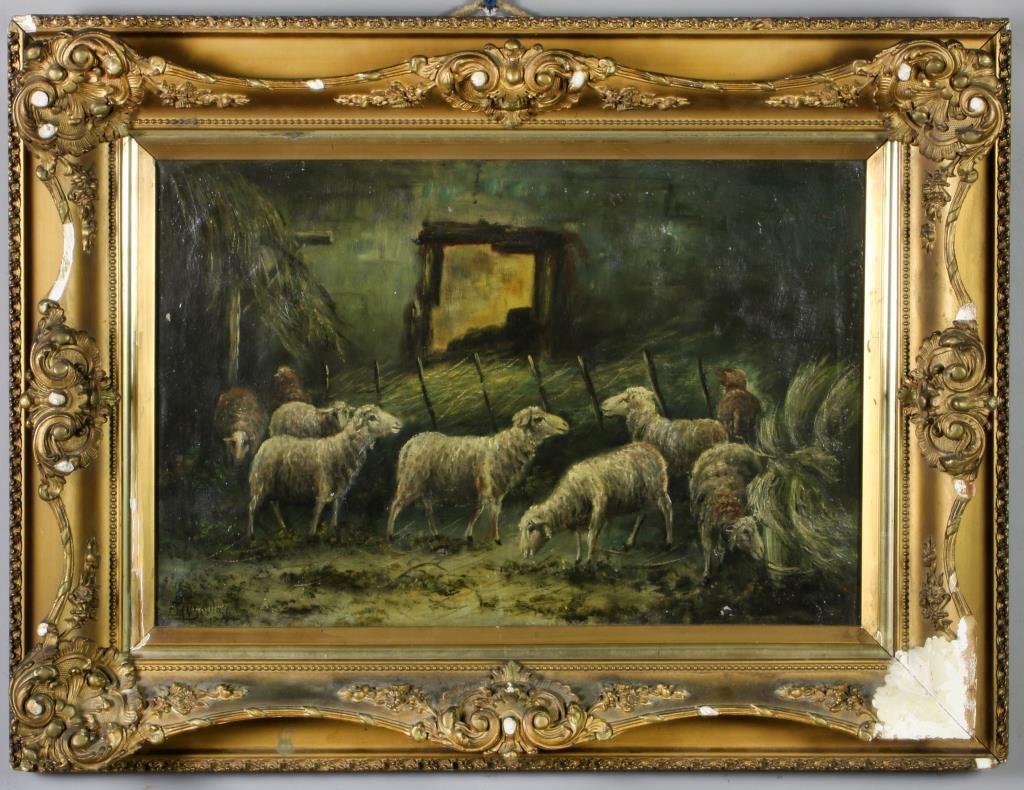 Evan Schloss? 19th C. Oil Painting on Canvas
