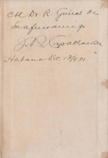 Capablanca Jose Raul: (1888 1942) Cuban Chess Player,