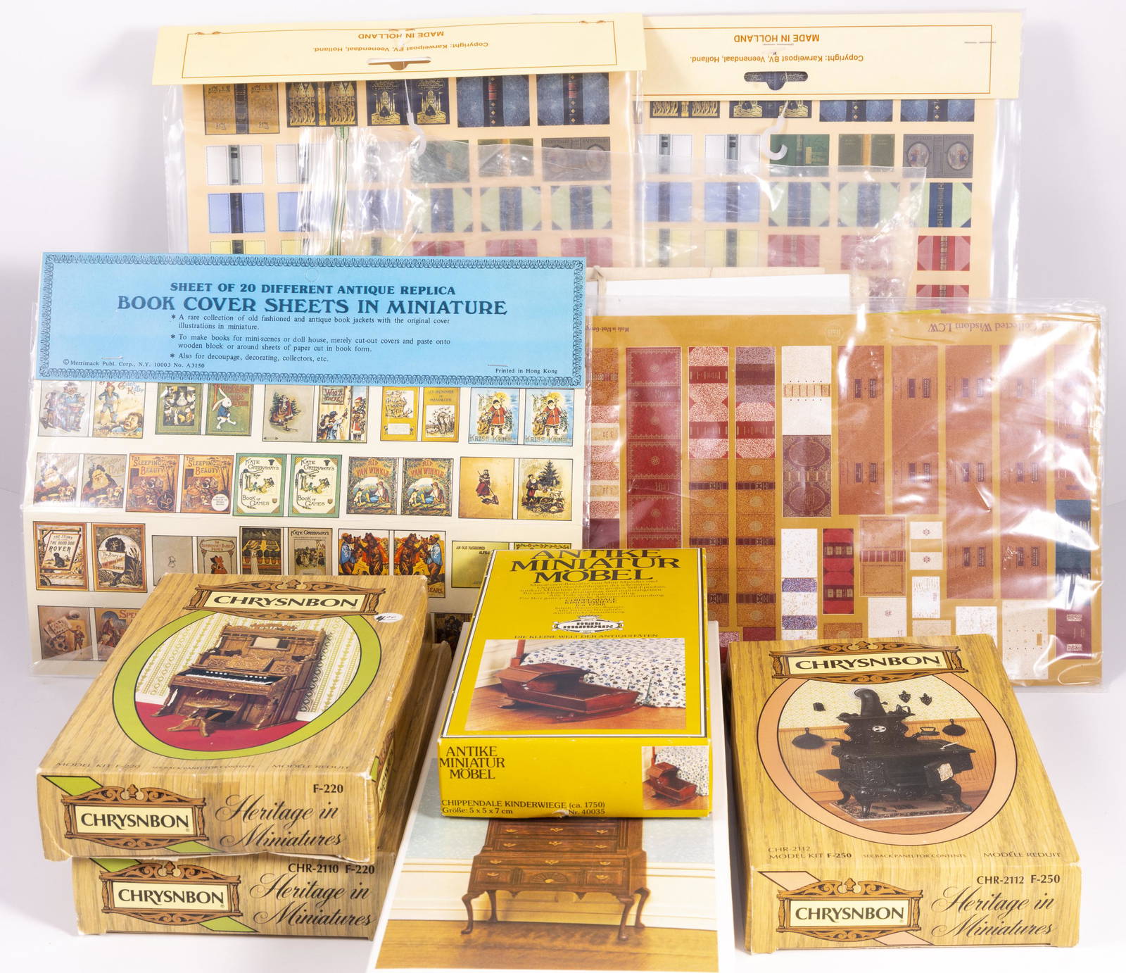 Book Kits & Mini Mundus, House of Miniatures & Chrysnbon Kits Variety ...