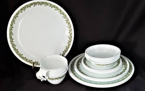 Corning Plates, Cups And Saucers