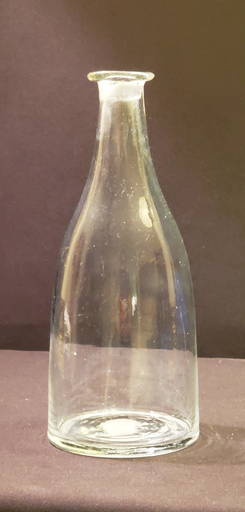 Hand Blown Clear Milk Jug Bottle