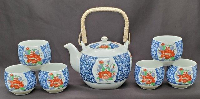 Omc Japan Tea Pot Set With 6 Cups