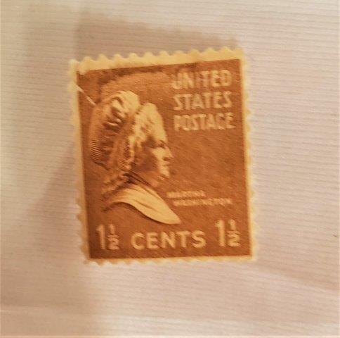 Martha Washington 1 1/2 Cent Stamp
