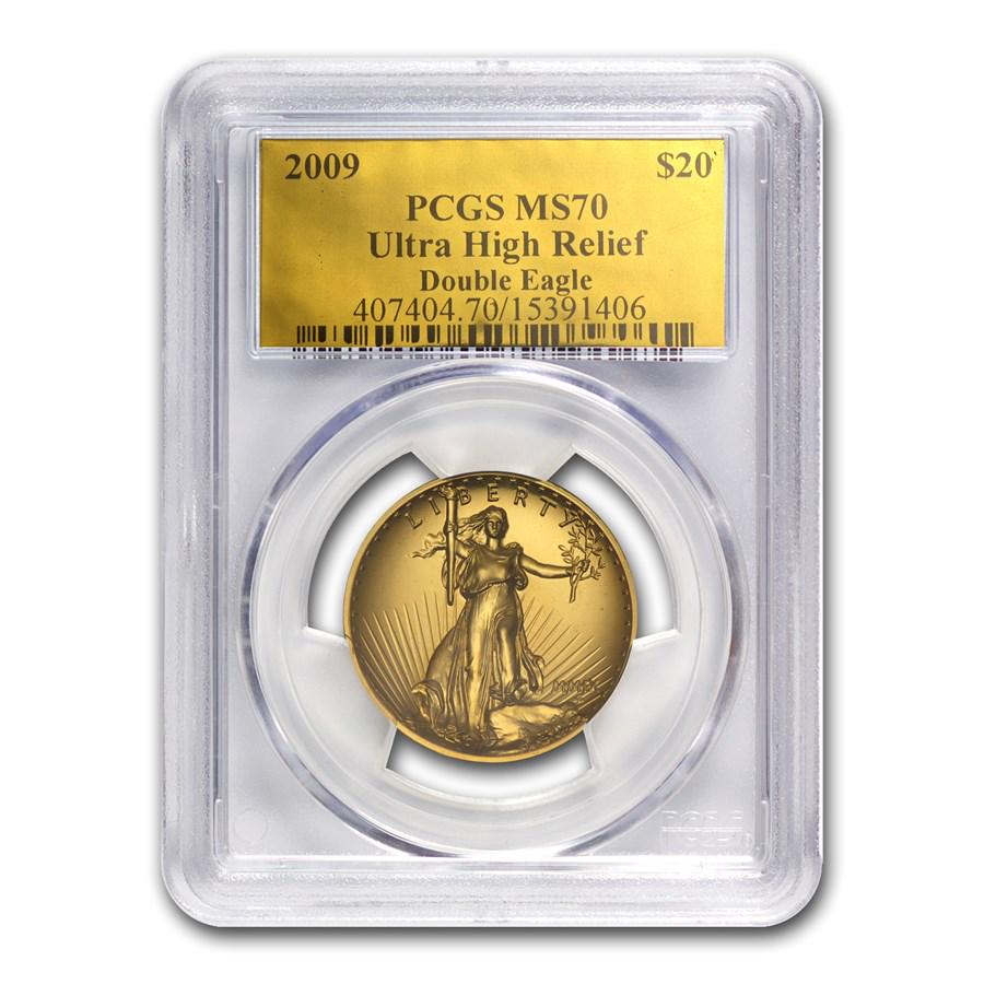 2009 Ultra High Relief Double Eagle Ms 70 Pcgs (gold