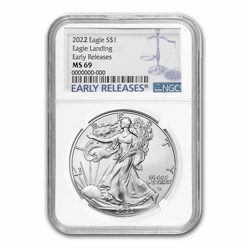 2022 American Silver Eagle Ms 69 Ngc (early Release)