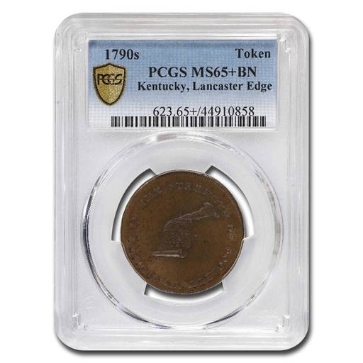 1792-94 Kentucky Lancaster Token Lettered Edge MS-65+ PCGS (BN) (#3536 ...