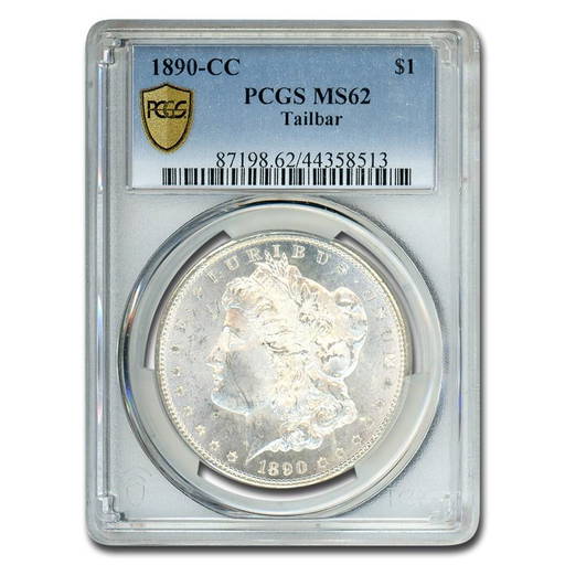 1890-CC Morgan Dollar MS-62 PCGS (VAM-4, Tailbar, Top-100) (#60263) on Jan 07, 2023 | Pacific ...