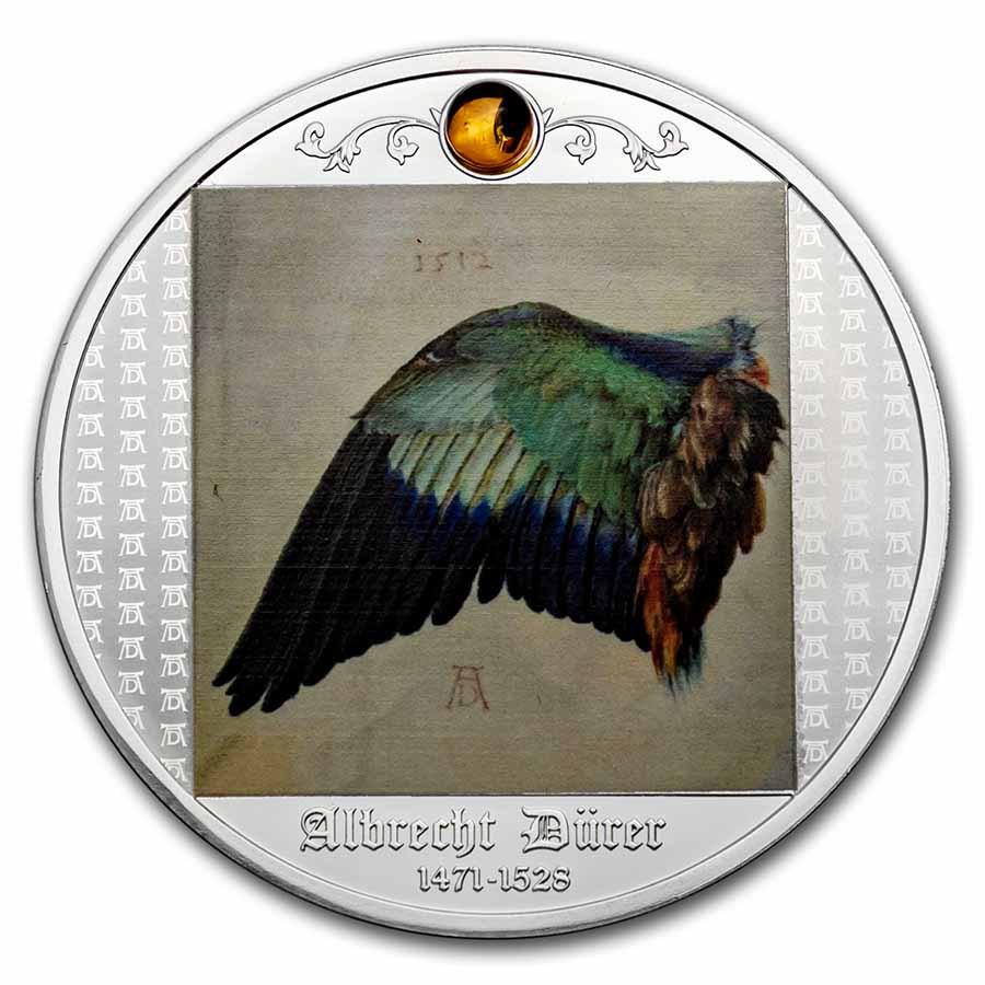 2021 Cameroon Silver Albrecht Durer: Wing Of A European Roller - Mar 11 ...