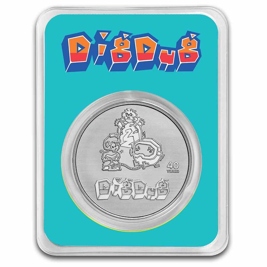 1 Oz Silver Round Dig Dug 40th Anniversary In Tep