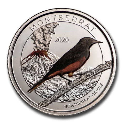 2020 Montserrat 1 Oz Silver Oriole (colorized)