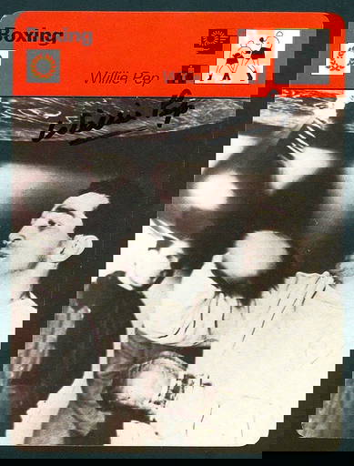 Willie Pep World Featherweight Boxing Champion, Boxing Hall Of Famer ...