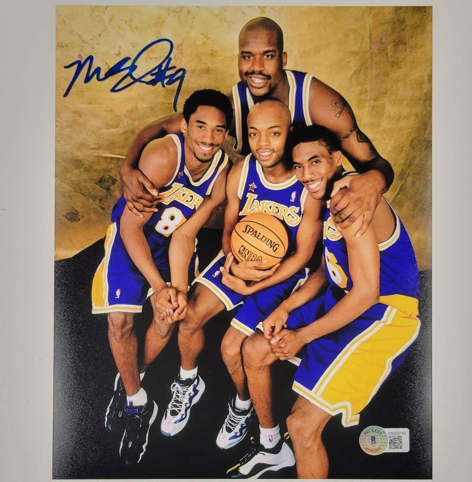 Nick Van Exel Signed Lakers 8x10 Photo #3 Autograph Kobe Shaq Bas ...
