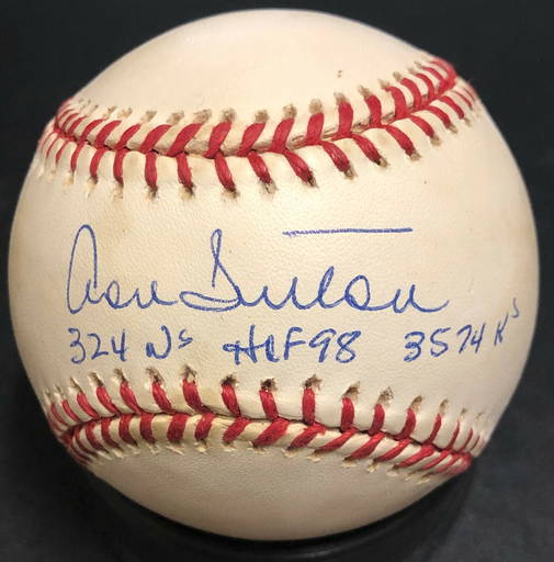 Don Sutton Signed 3 Stat Nl Baseball Ins Hof 98 324ws 3574ks Autograph ...