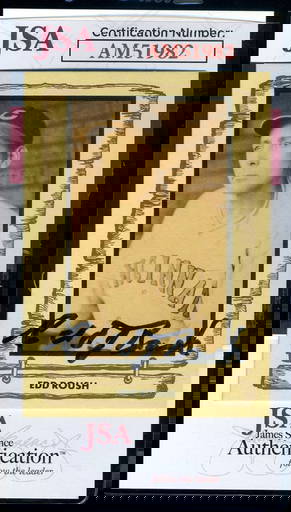 Edd Roush Jsa Coa Signed 1982 Cramer Legends Autograph