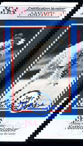 Ted Lyons Jsa Coa Signed 1976 Shakey's Pizza Immortals Autograph