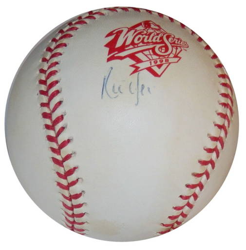 Ricky Ledee Autographed Official Original1998 World Series Yankees Jsa ...