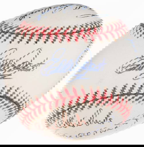 1990s Greats Multi Signed Ball Eddie Joost Allie Clark Bobby Shantz ...