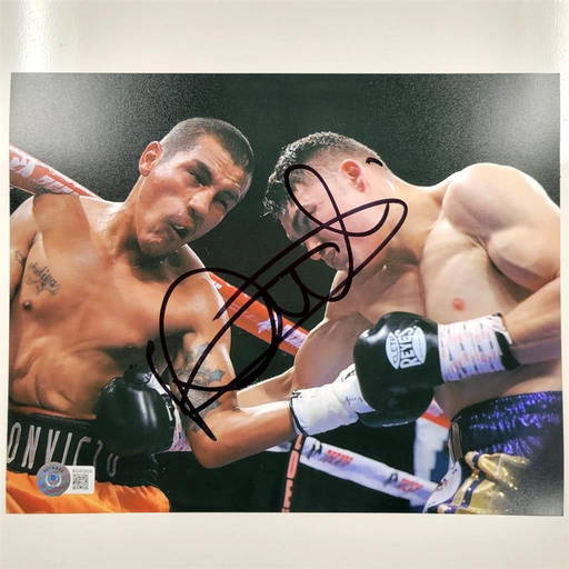 Oscar Duarte Signed Boxing 8x10 Photo #3 Autograph Beckett Bas Holo