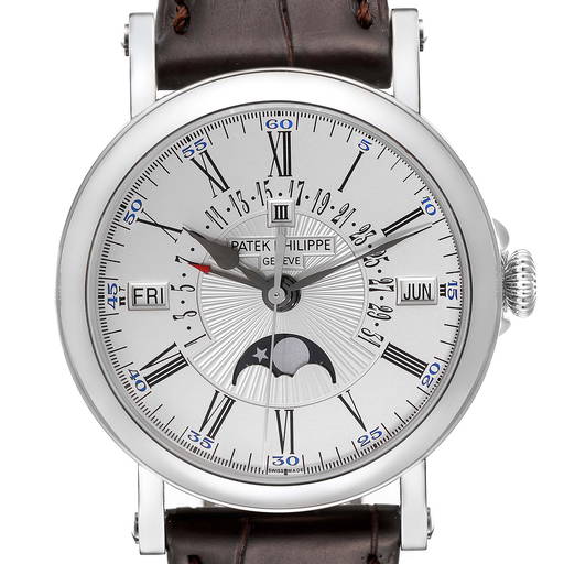 Patek Philippe Perpetual Calendar White Gold Mens Watch