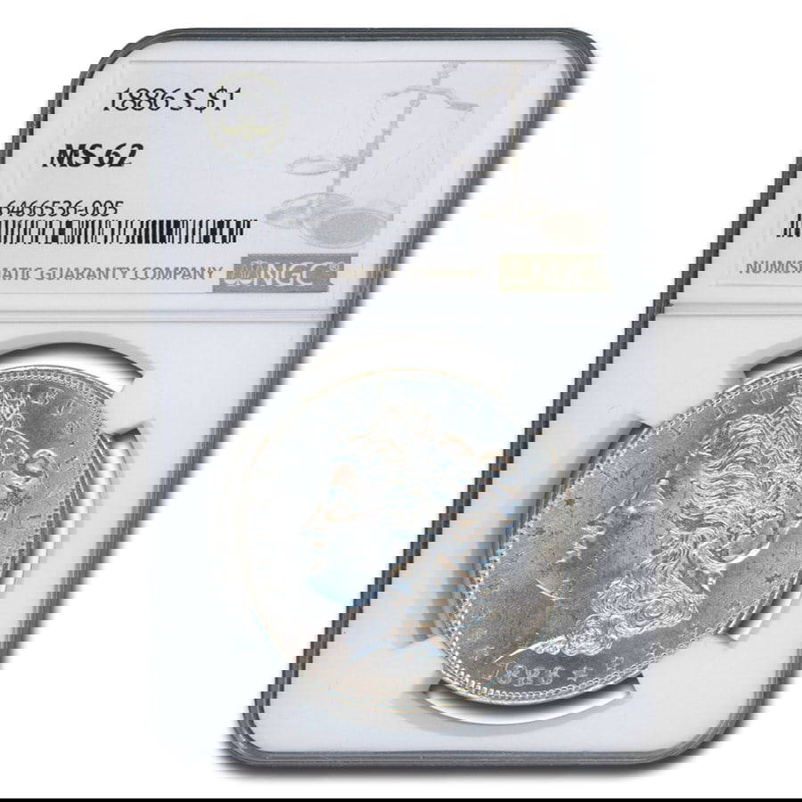 1886-s Morgan Dollar Ms-62 Ngc Auction