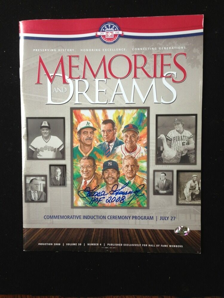 Goose Gossage Signed Memories And Dreams Hof 2008 Ceremony Goose Holo ...