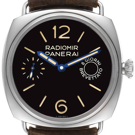 Panerai Radiomir 8 Days Otto Giorni Steel Mens Watch Pam00992 Box Card