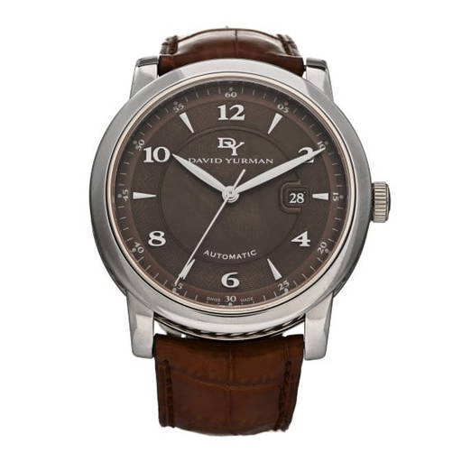 David Yurman Stainless Steel Alligator 38mm Automatic Watch Brown