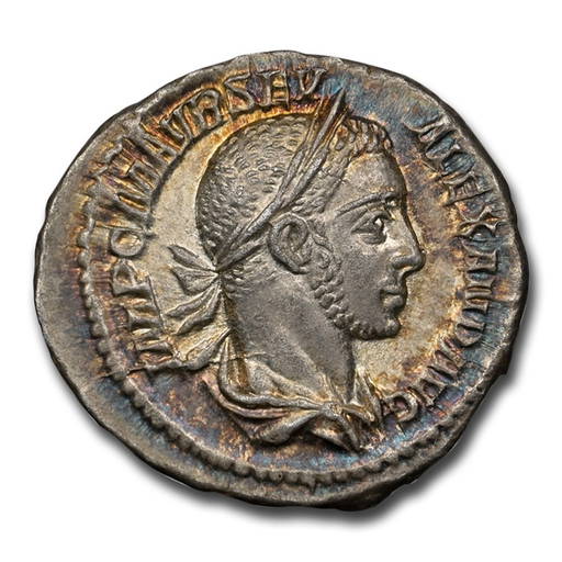 Roman Empire Ar Denarius Severus Alex.