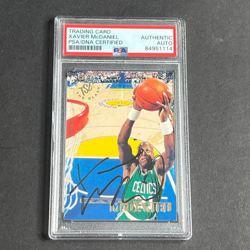 1993 94 Topps #158 Xavier Mcdaniels Signed