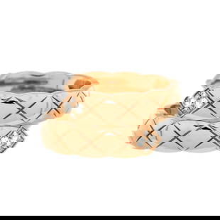 Rose Gold Chanel Coco Crush Ring Auction