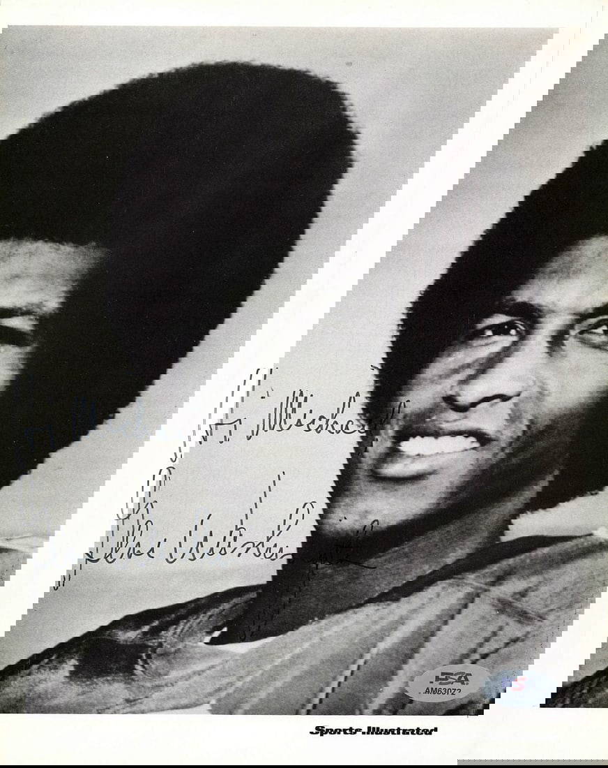 Gene Washington Signed 8x10 Photo Auction