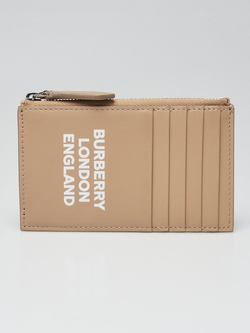 Burberry Archive Beige Leather Alwyn Logo Auction