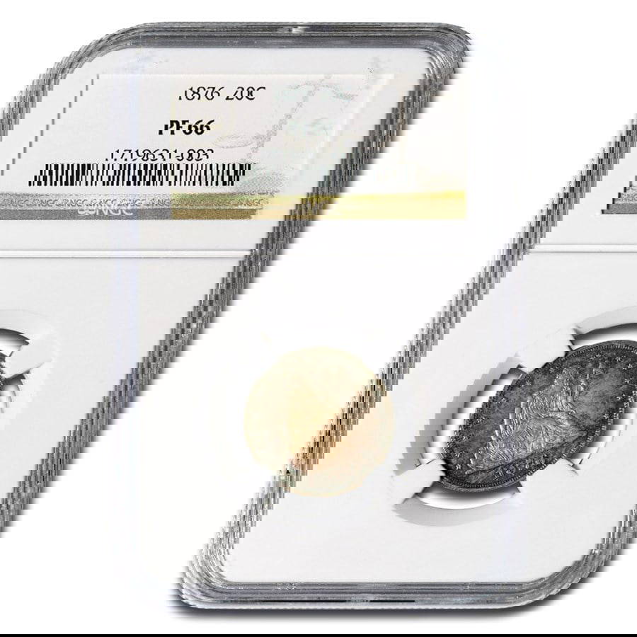 1876 Twenty Cent Piece Pf-66 Ngc Auction