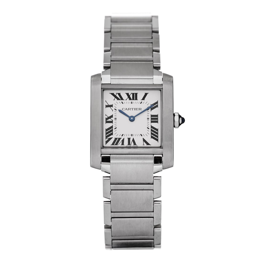 Cartier Stainless Steel 25mm Tank Francaise Auction