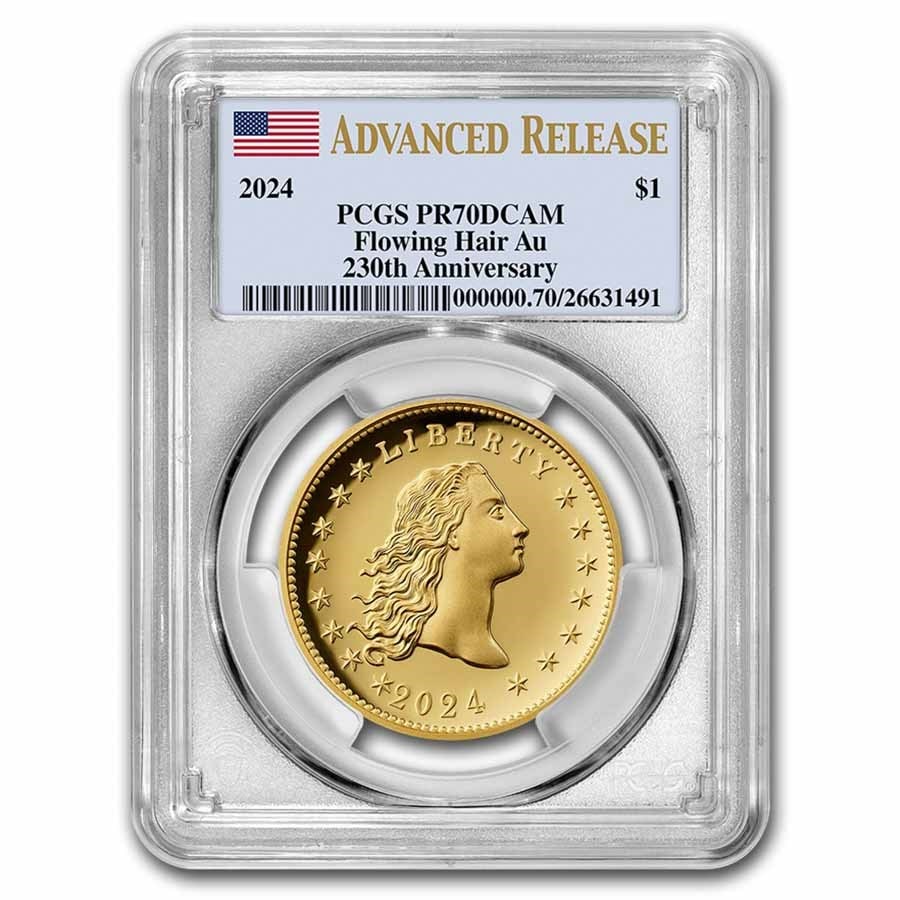 2024-w High Relief Flowing Hair Gold Coin Pr-70 Pcgs (ar) - Mar 28 ...