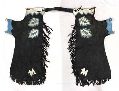 Harris Silver & Leather Chaps