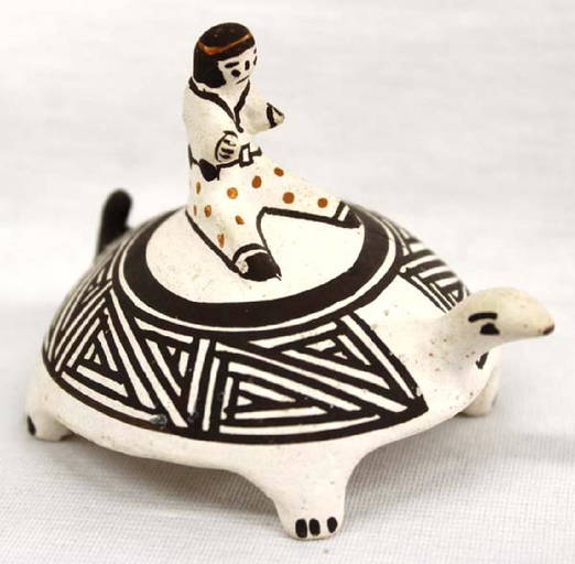 Estate Native American Acoma Pottery Turtle by B. Leno - May 06, 2017 ...