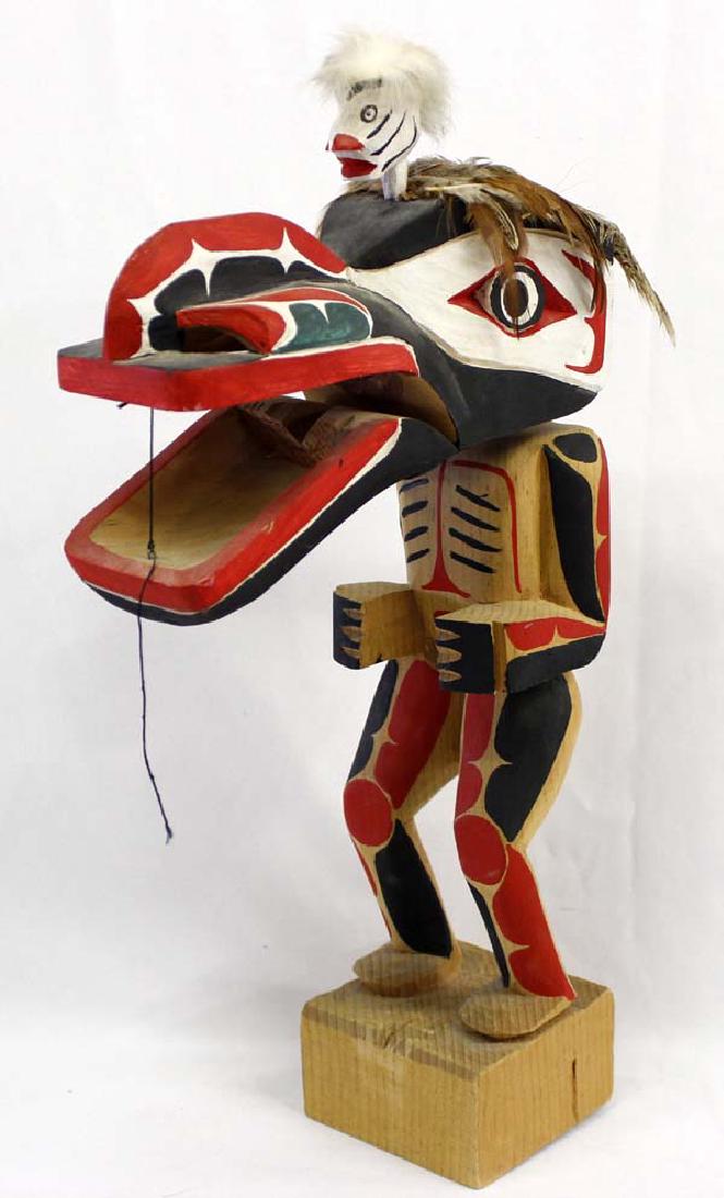 1970 Northwest Coast Haida Dance Mask Figure, Raub
