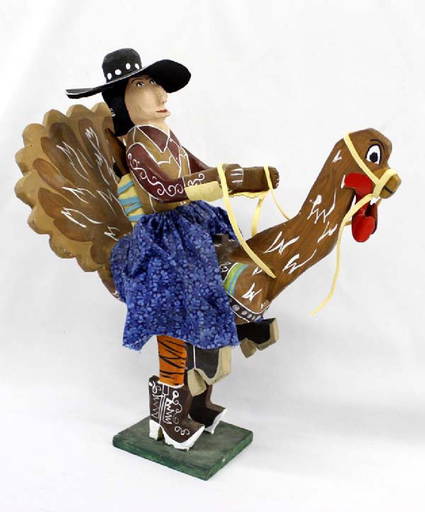 Native American Navajo Folk Art Turkey By D. Buck
