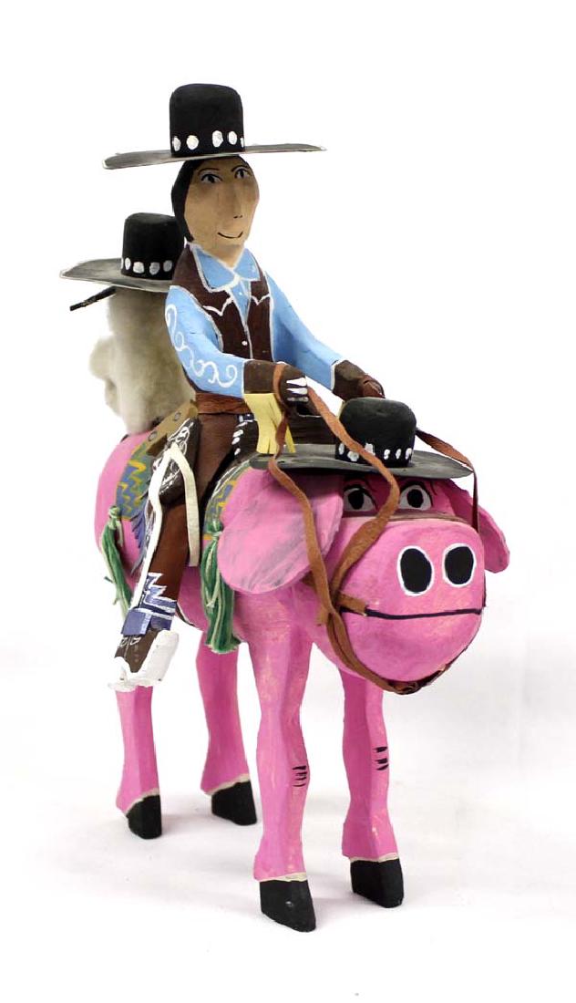 Navajo Carved Wood Folk Art by Delbert Buck