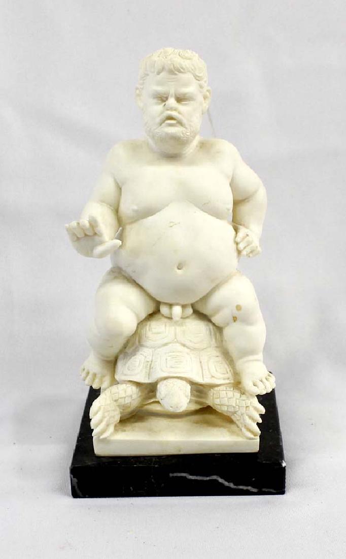 Bacchus Statue Riding A Turtle