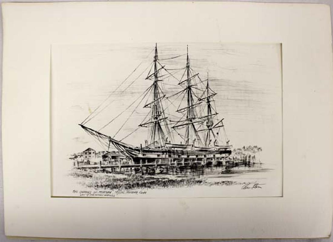 Signed Alec Stern Etching Print