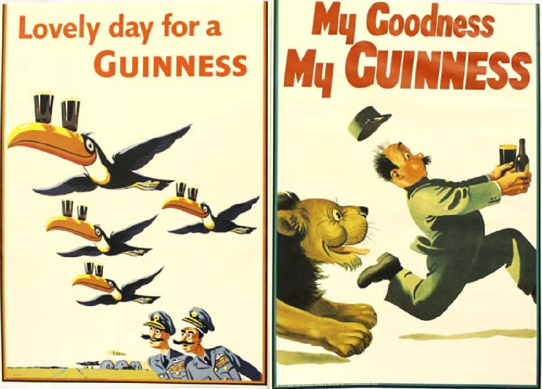 2 Vintage Guinness Beer Posters by John Gilroy - Oct 14, 2017 | Desert ...