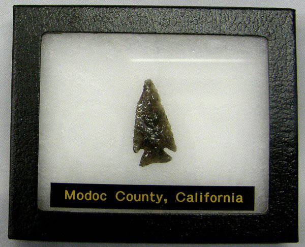 1385: Modoc County California Obsidian Arrowhead 1.5" - Sep 27, 2009 ...
