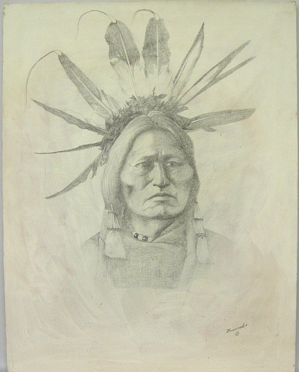 Pencil On Canvas By Creek Chebon Barnoskie 28'' x 22''