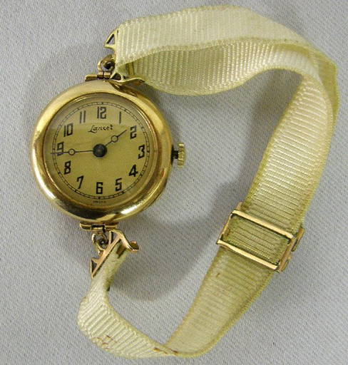 Estate 14kt Gold Lancet 15 Jewel Watch