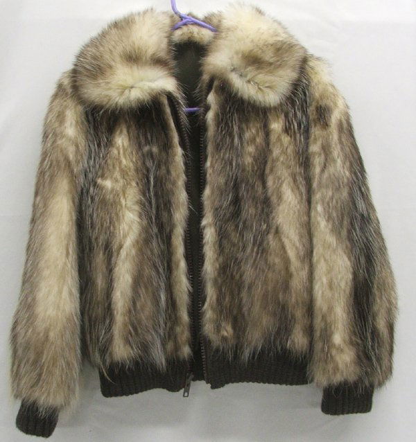 Wolf Fur Jacket Size Small