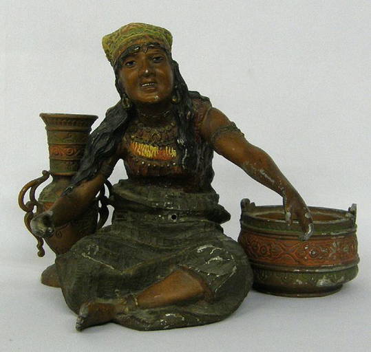 Cast Metal Gypsy Vendor